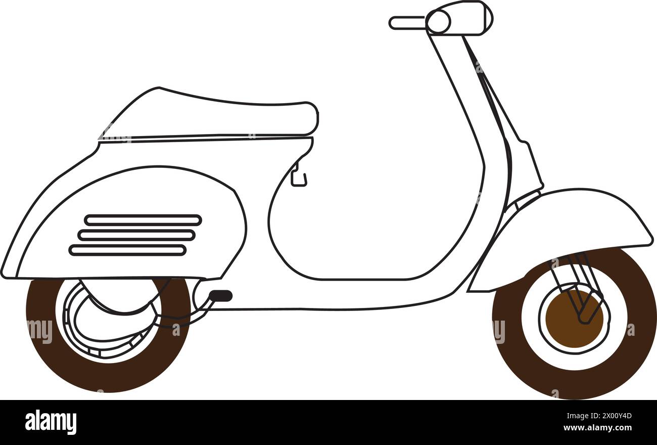 vespa motorbike icon vector illustration symbol design Stock Vector ...