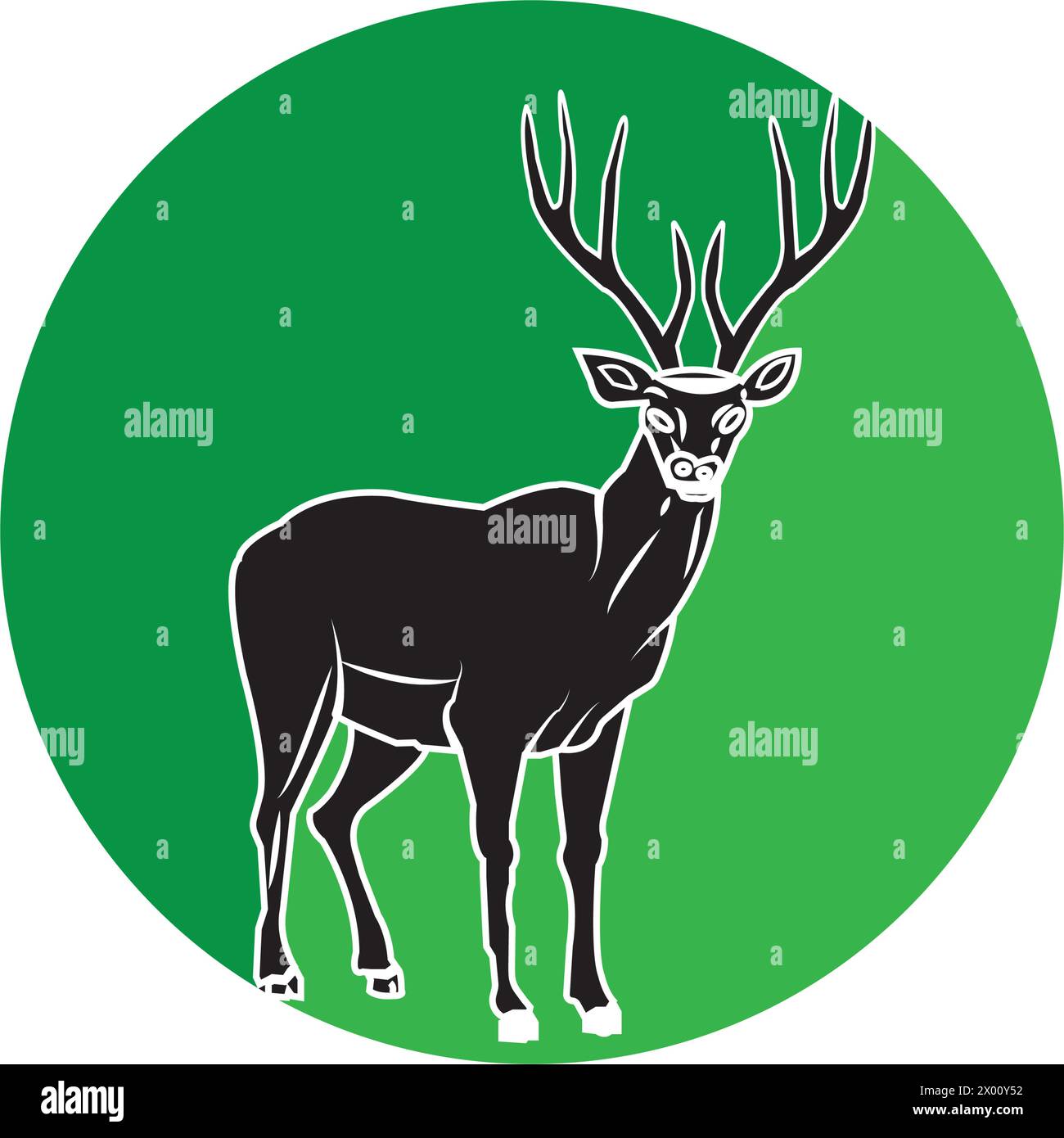 deer icon vector illustration symbol design Stock Vector Image & Art ...
