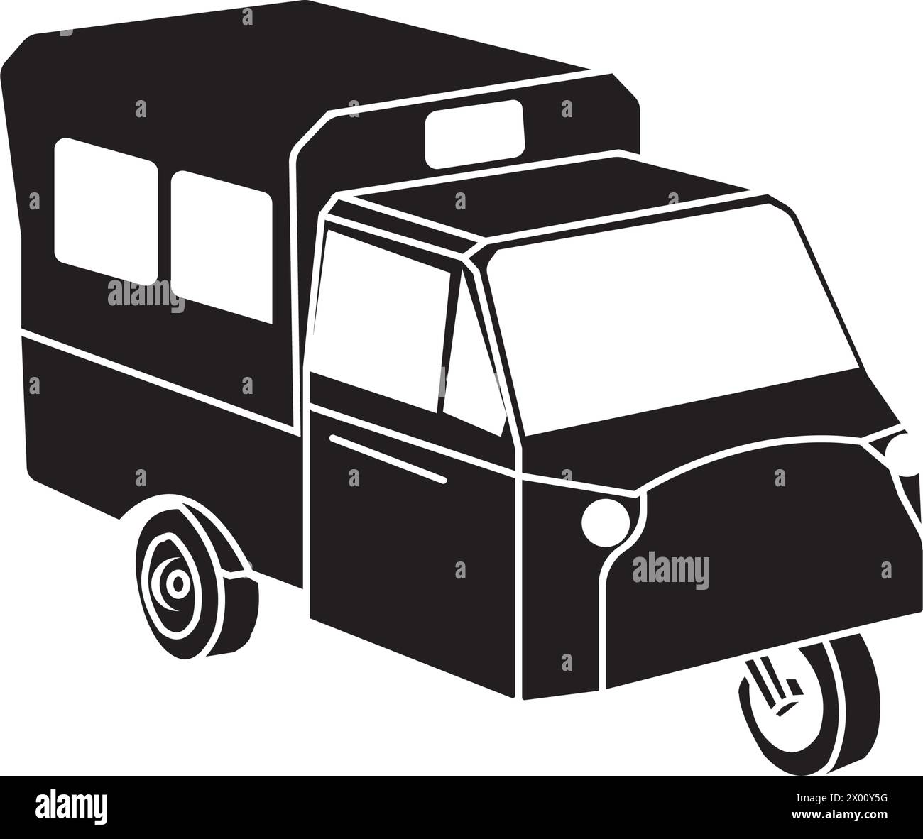 3 wheel motorized rickshaw symbol icon Stock Vector Image & Art - Alamy