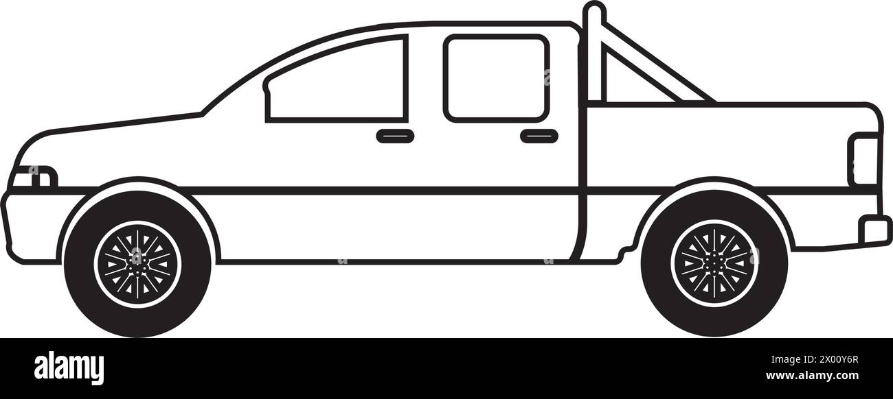 pickup truck icon vector illustration symbol design Stock Vector Image ...
