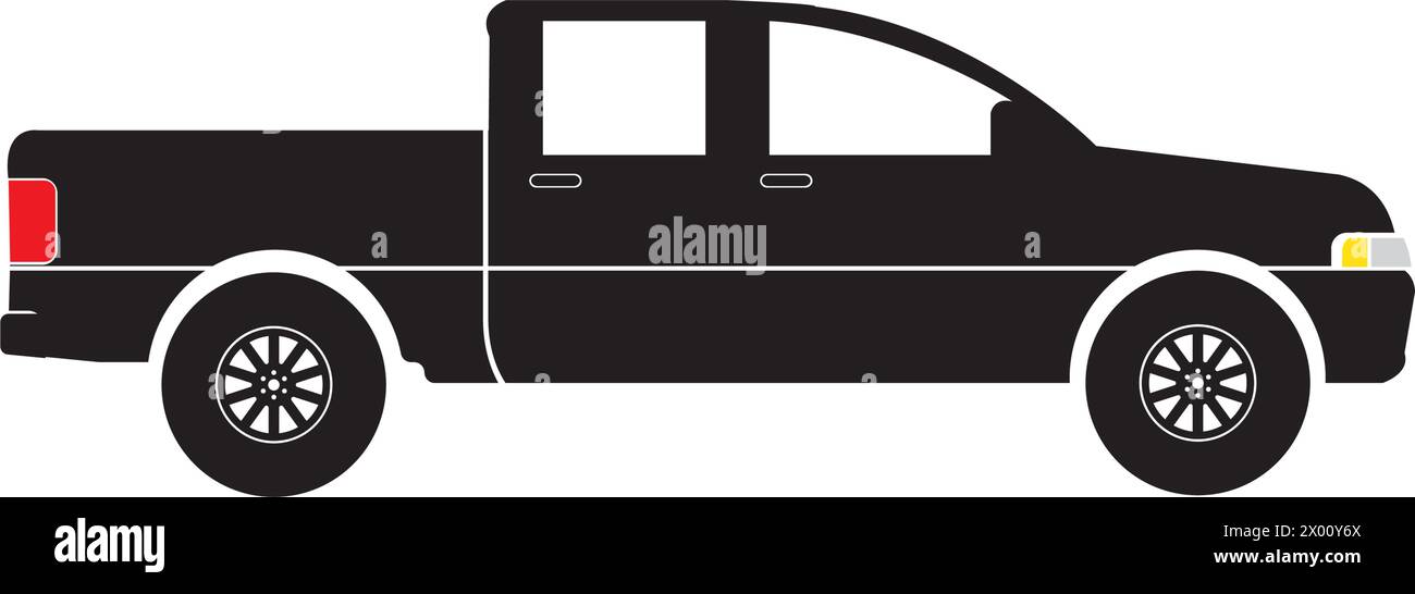 pickup truck icon vector illustration symbol design Stock Vector Image ...