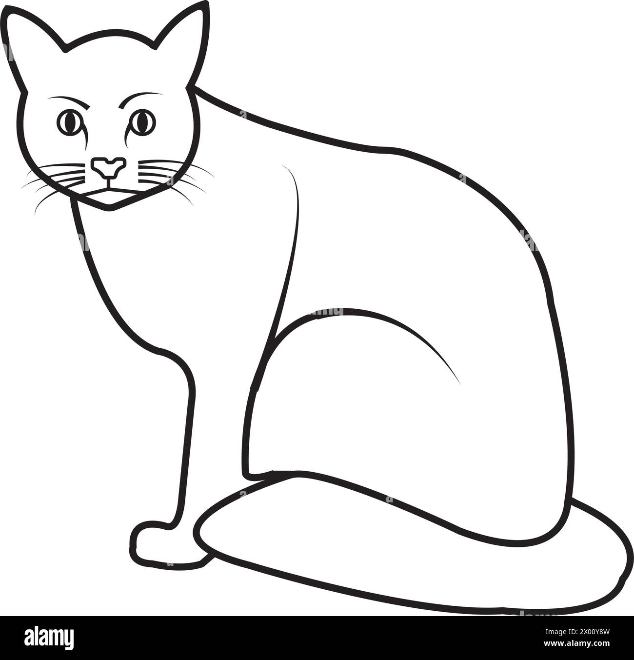 Kitten walking side view Stock Vector Images - Alamy