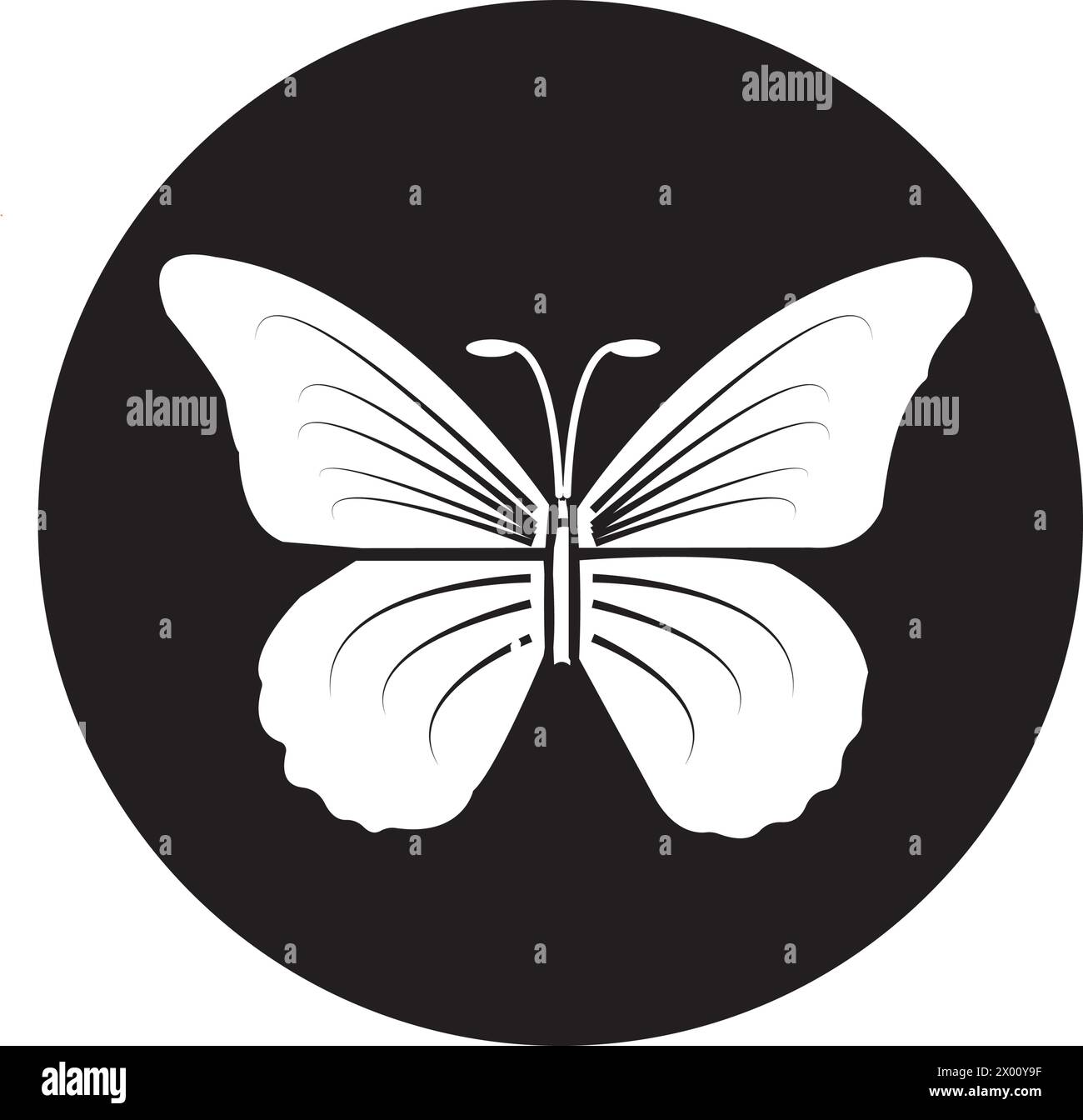 butterfly icon vector illustration symbol design Stock Vector Image ...