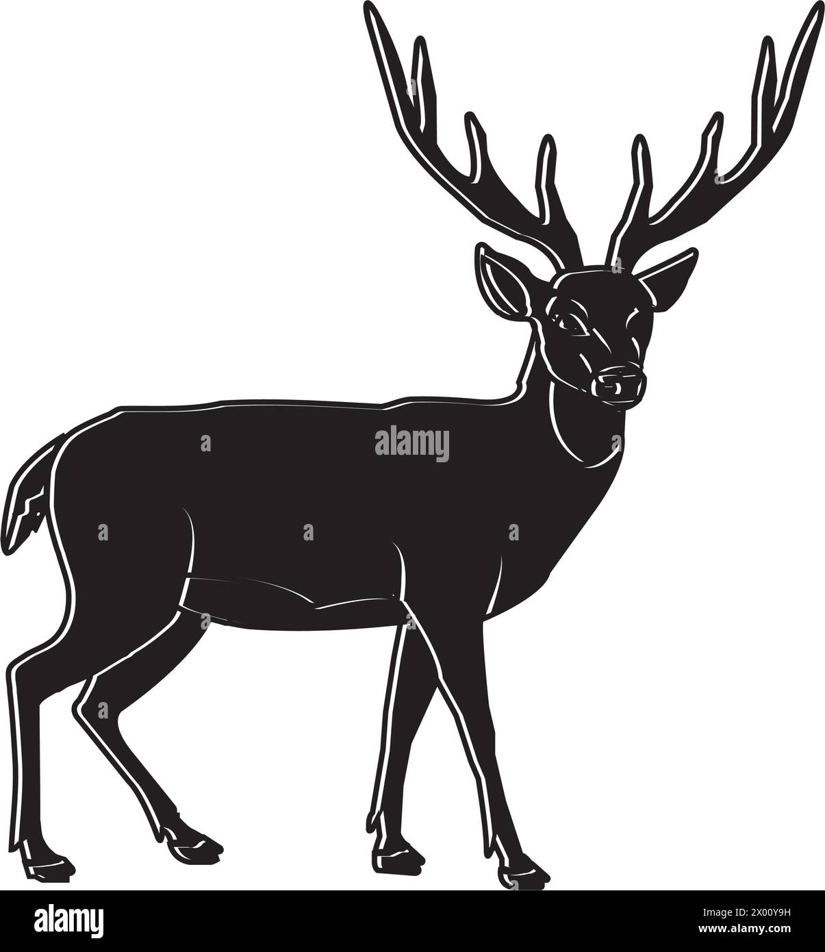 deer icon vector illustration symbol design Stock Vector Image & Art ...