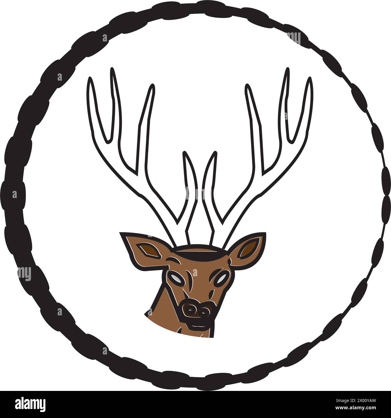 deer icon vector illustration symbol design Stock Vector Image & Art ...
