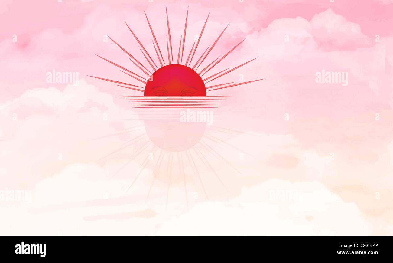 The creation of the sun Stock Vector Images - Alamy