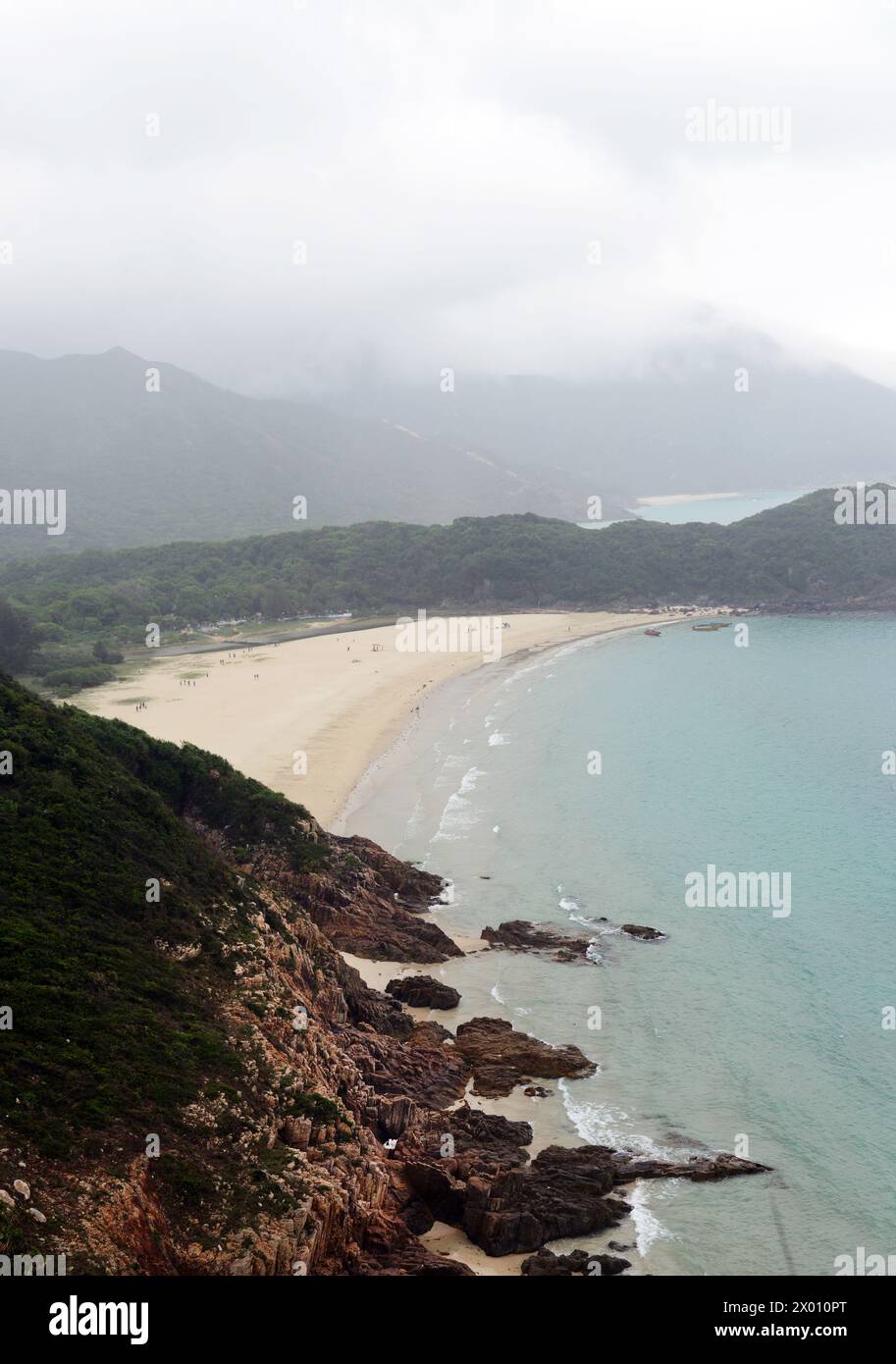 Ham Tin Beach at Sai Kung East Country park in Hong Kong Stock Photo ...
