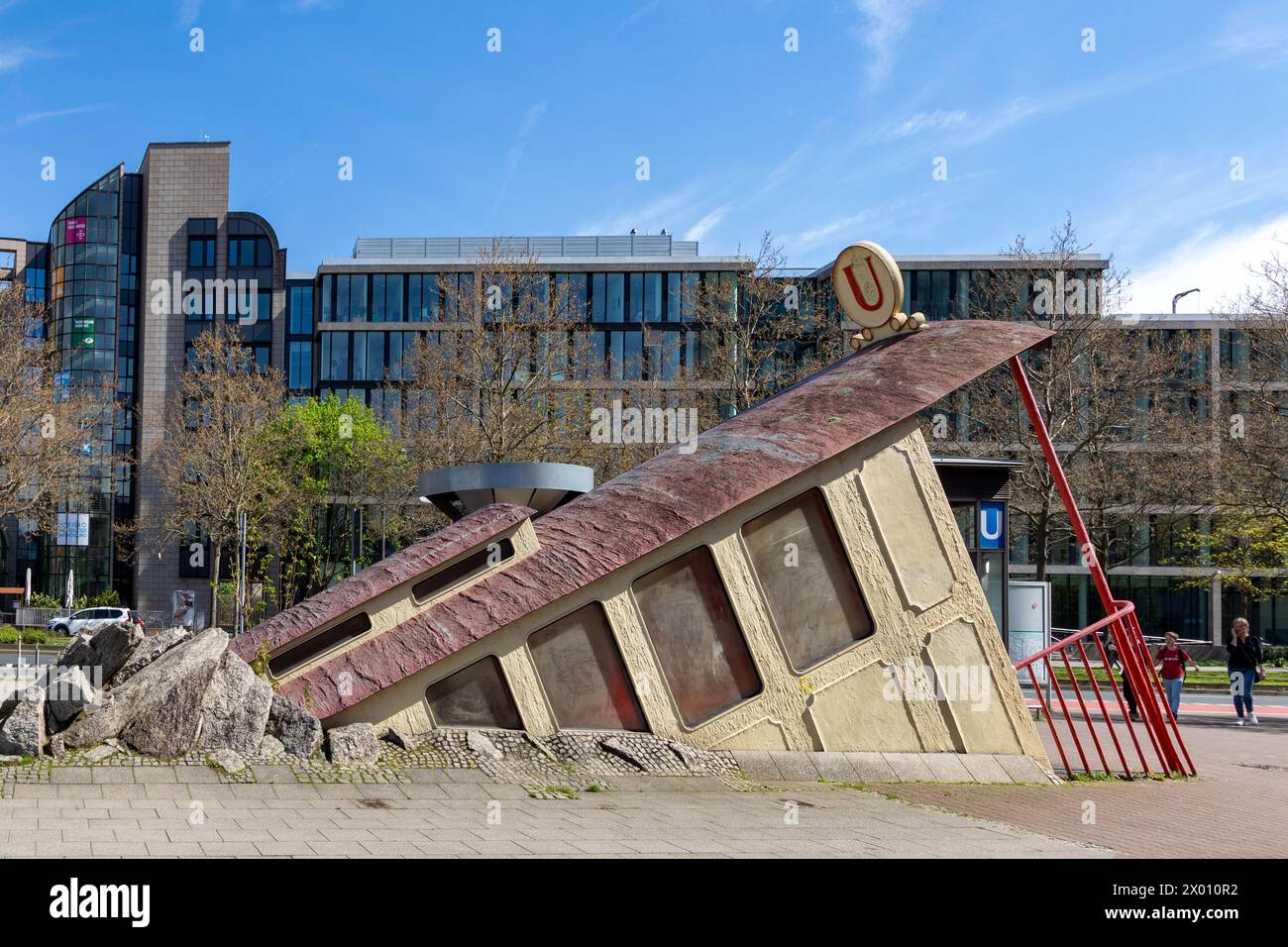 Frankfurt, Germany - April 6, 2024: Bockenheimer Warte metro station ...