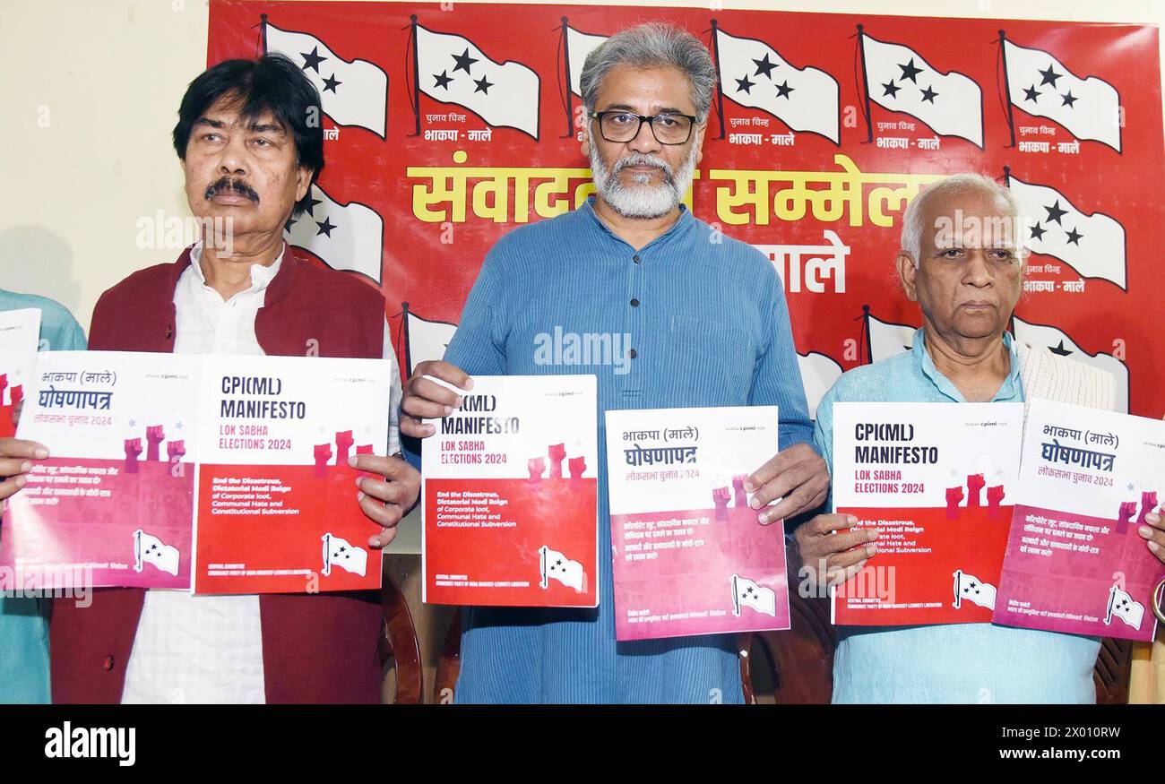 PATNA, INDIA - APRIL 8: CPI-ML general secretary Dipankar Bhattacharya ...