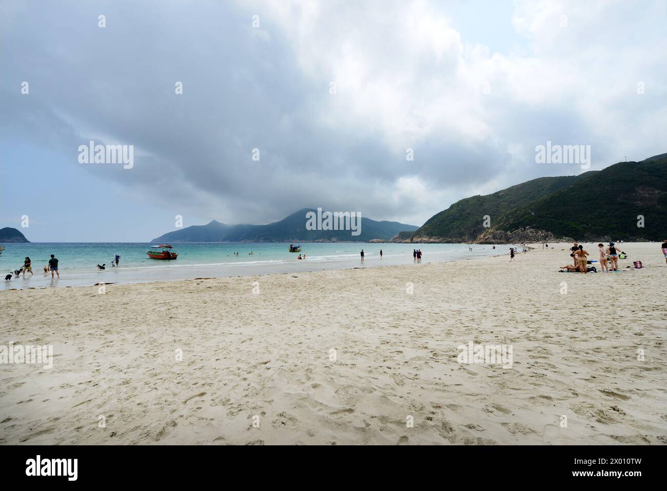 Ham Tin Beach at Sai Kung East Country park in Hong Kong Stock Photo ...