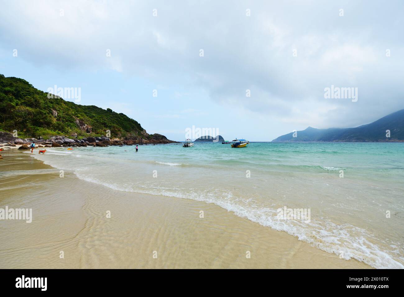 Ham Tin Beach at Sai Kung East Country park in Hong Kong Stock Photo ...