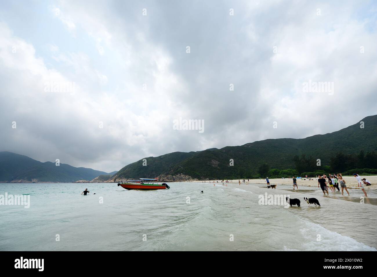 Ham Tin Beach at Sai Kung East Country park in Hong Kong Stock Photo ...
