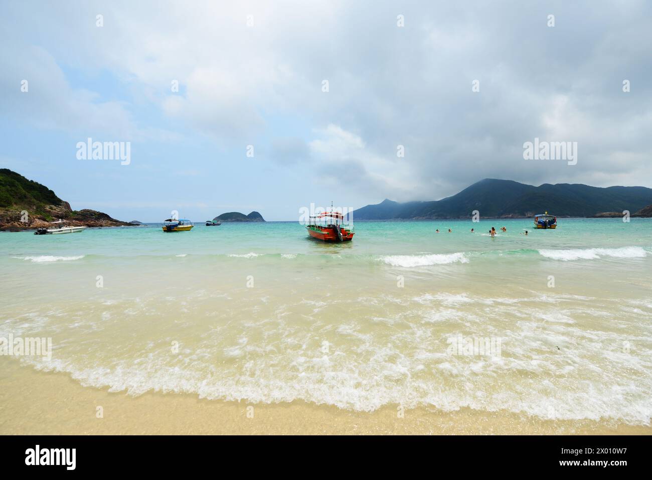 Ham Tin Beach at Sai Kung East Country park in Hong Kong Stock Photo ...