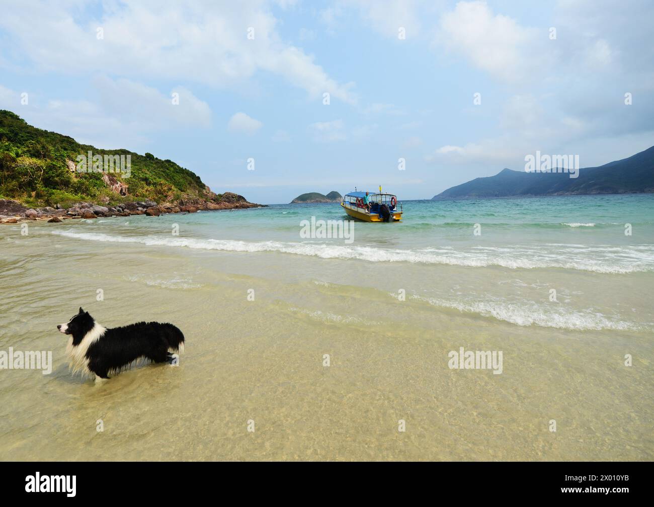 Ham Tin Beach at Sai Kung East Country park in Hong Kong Stock Photo ...