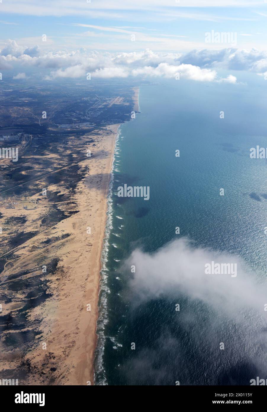 Aerial view of the Dune nature reserve in Rishon LeTziyon, Israel Stock ...