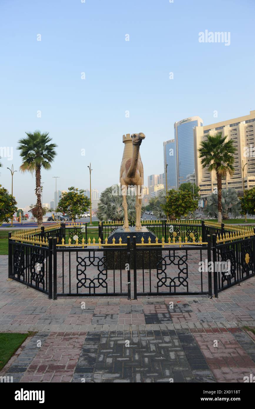 The Creek Side Park in Deira, Dubai, UAE Stock Photo - Alamy