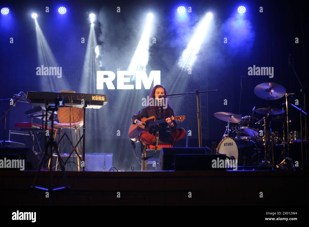 Odessa, Ukraine. 07th Apr, 2024. Singer REM seen performing at the ...
