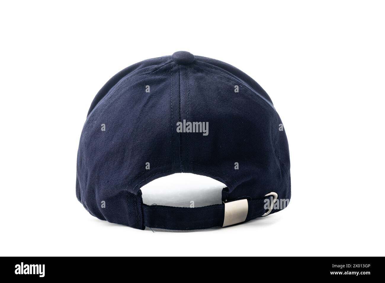 Navy Blue Baseball Cap on a White Background With Clear Lighting Stock ...