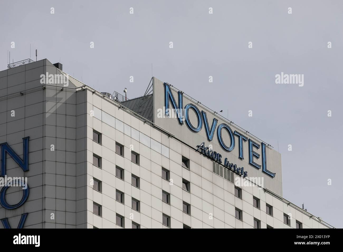 Warsaw, Poland. 08th Apr, 2024. The logo of Novotel is seen on the ...