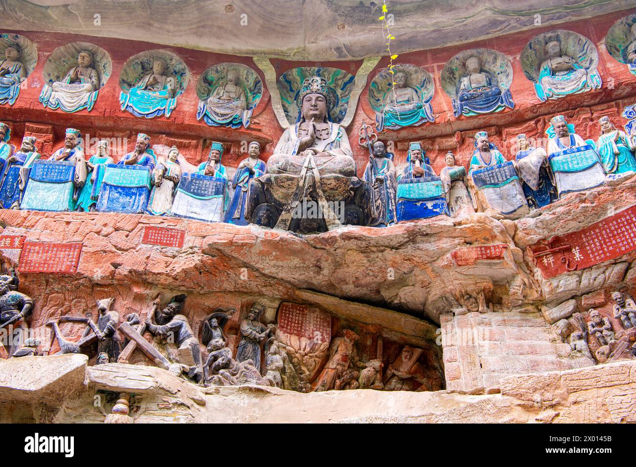 JANUARY 25, 2021, DAZU, CHINA: Ancient Giant Buddhist Hillside Rock ...
