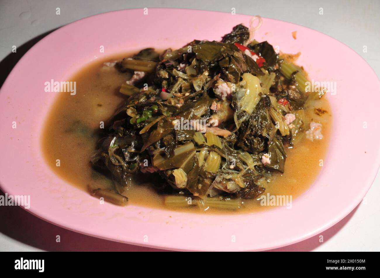 Mixed Vegetable Stew Thai people call Tom Jub Chai Stock Photo - Alamy
