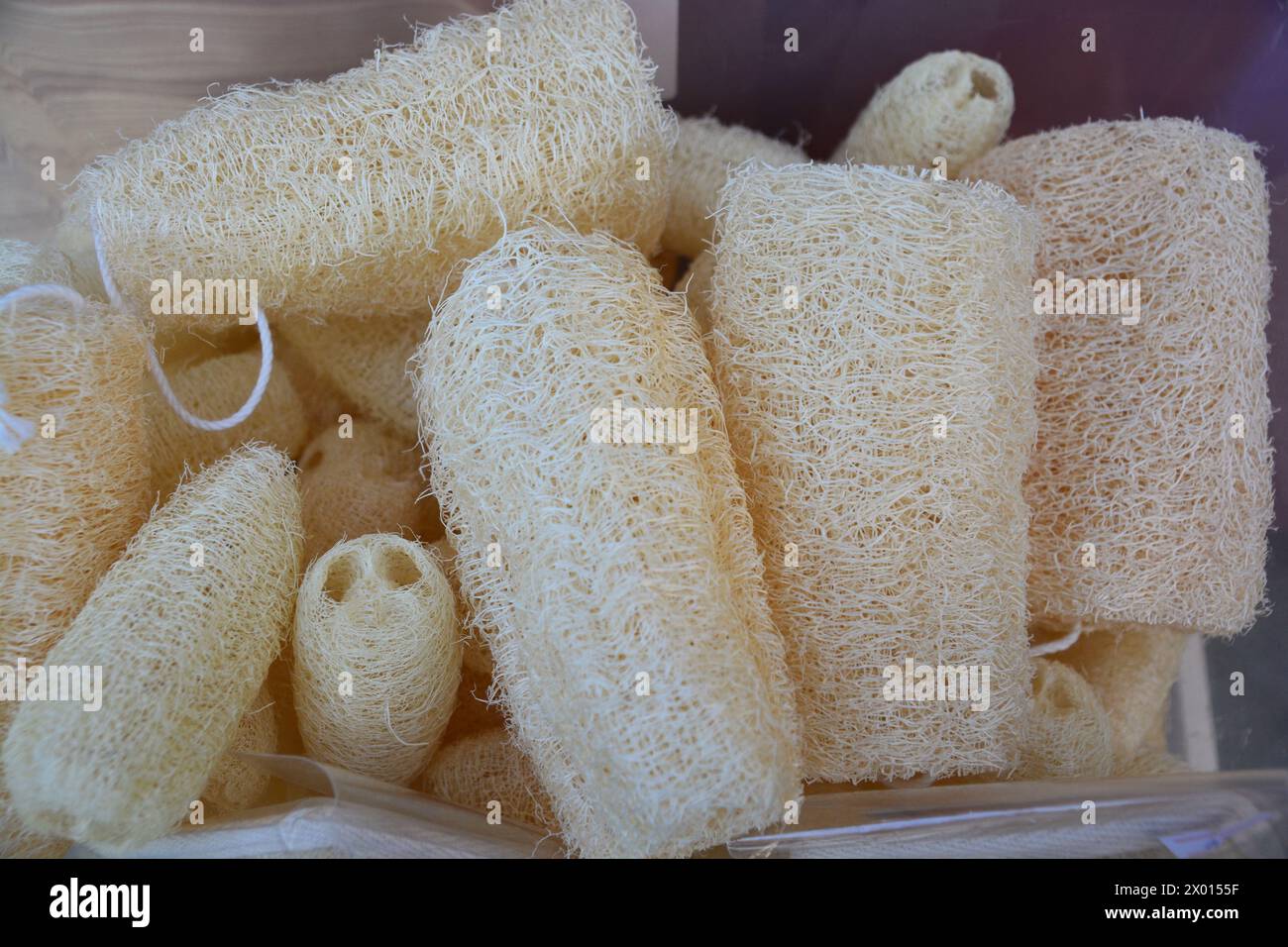 Luffa scrub, Natural Loofah Exfoliating Sponge, Bath Body Organic Scrub ...