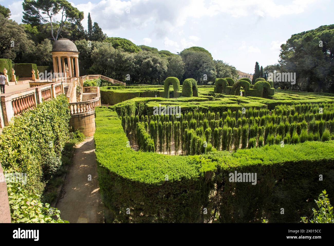 Barcelona: Horta Labyrinth Park Stock Photo - Alamy