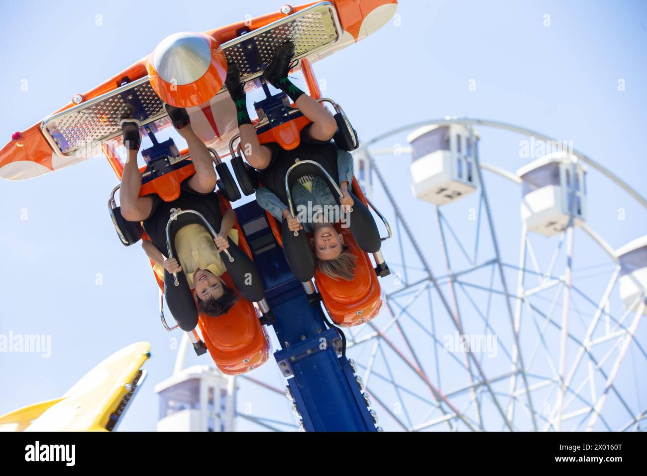 Extreme carousel in amusement park hi-res stock photography and images ...