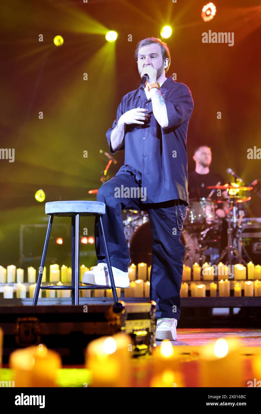 Non Exclusive: IVANO-FRANKIVSK, UKRAINE - APRIL 4, 2024 - Lead singer ...