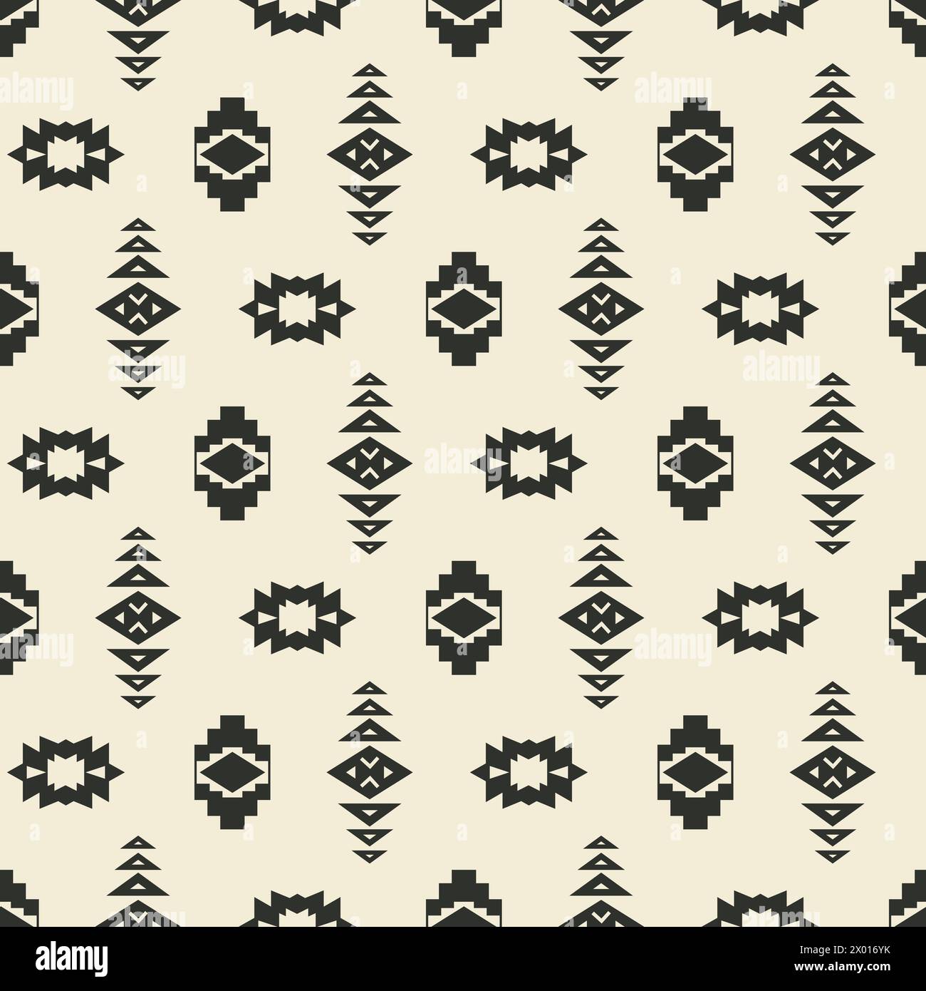 Tribal Southwestern Navajo Quilt Seamless Pattern Stock Vector Image ...