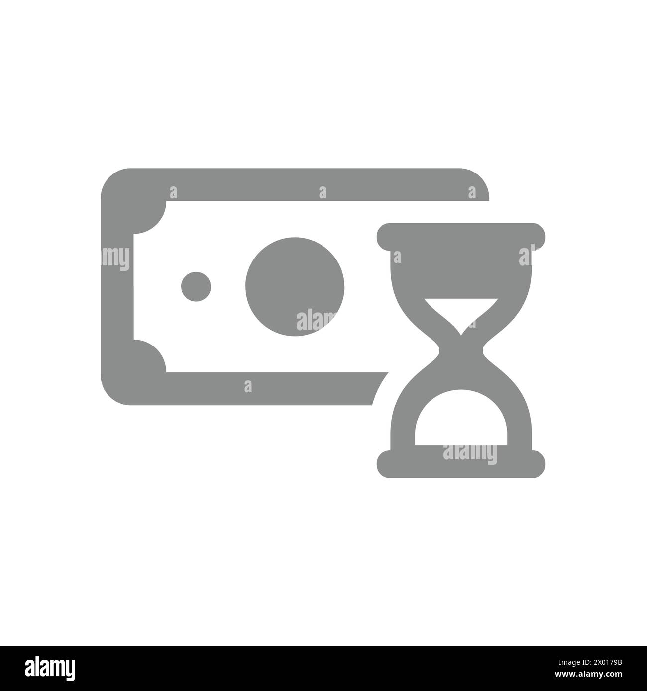 Money Transfer Processing Vector Icon Bank Transaction Dollar Bill