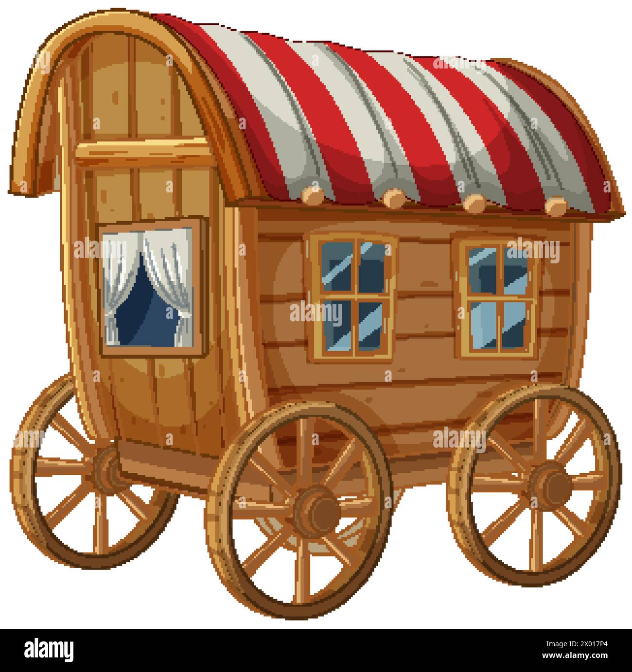 Old colorful awning Stock Vector Images - Alamy