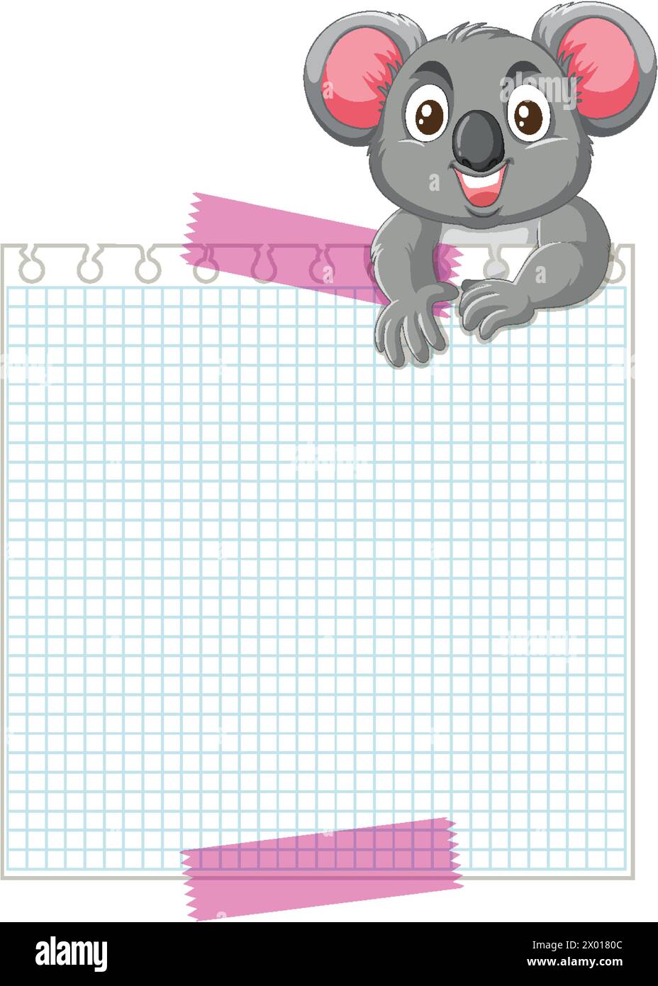 Blank notepad over school Stock Vector Images - Alamy