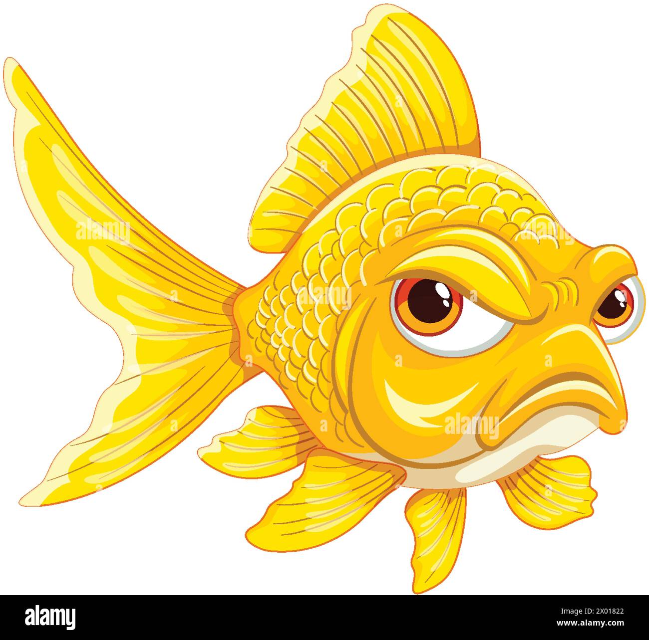 Grumpy fish Stock Vector Images - Alamy