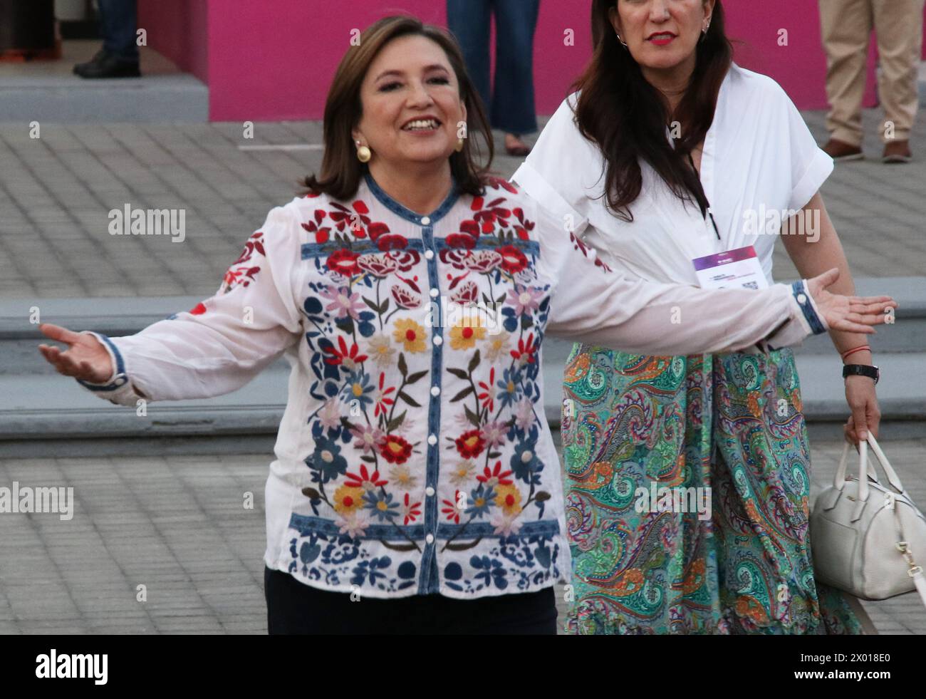 Non Exclusive: April 6, 2024, Mexico City, Mexico: Xóchitl Gálvez ...