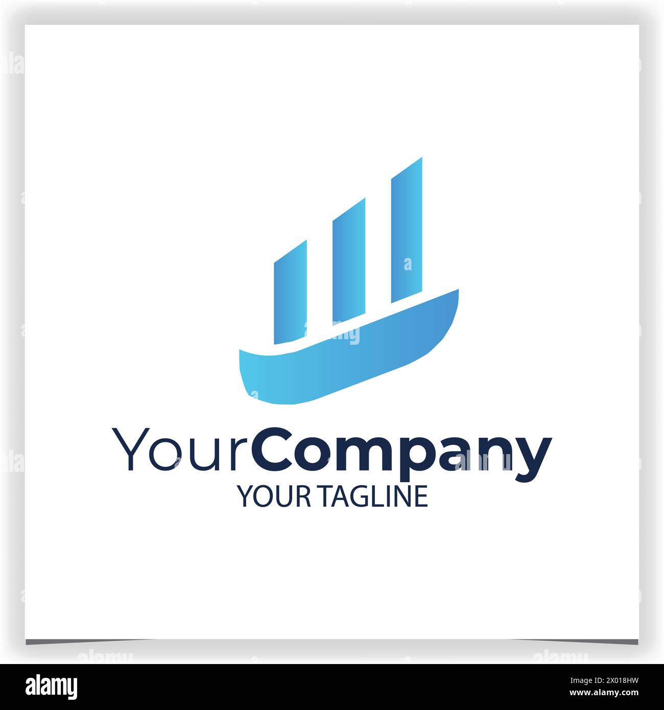 Vector blue real estate logo design template Stock Vector Image & Art ...