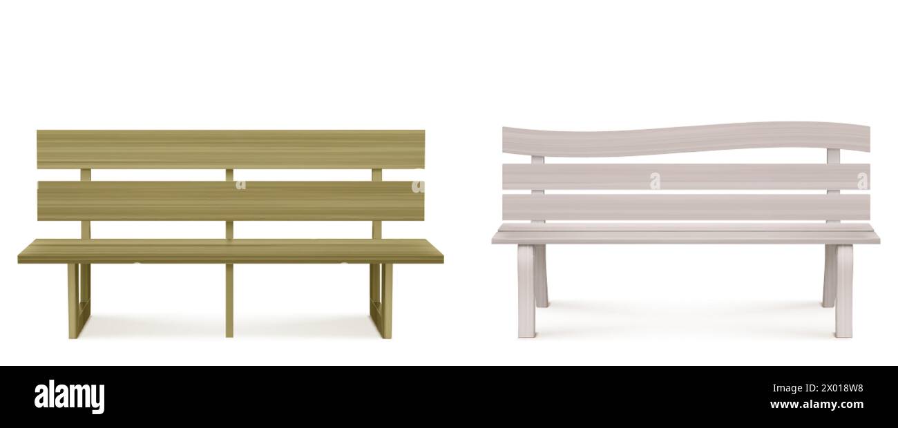 Street Bench Front View