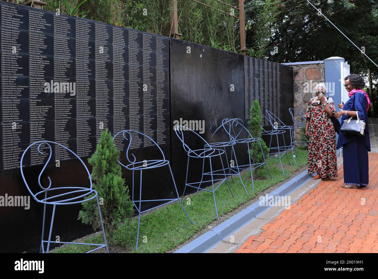 Kigali. 8th Apr, 2024. People visit the Kigali Genocide Memorial in ...