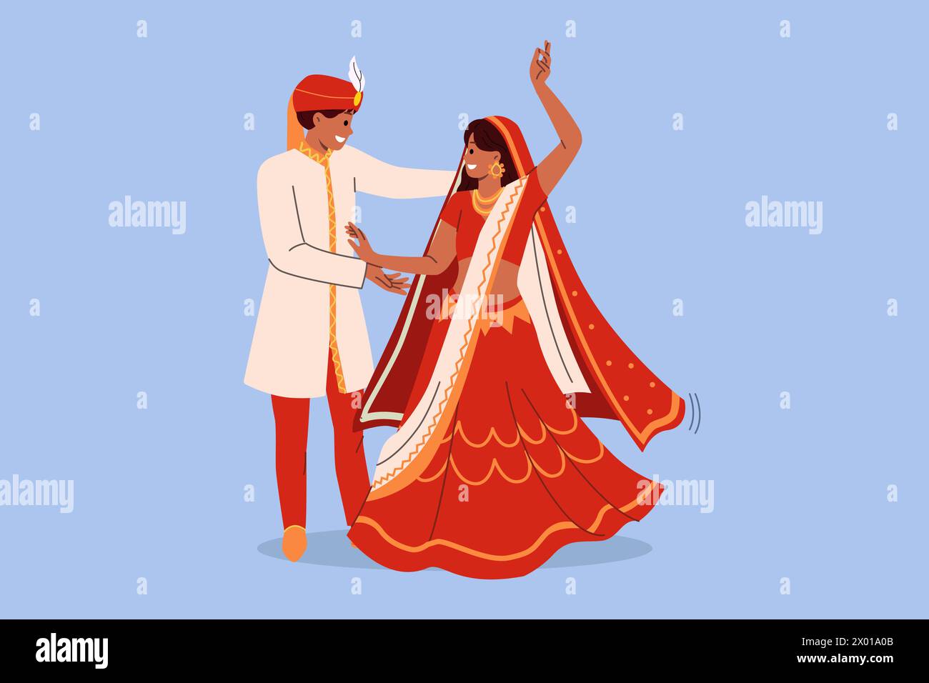 Bride in wedding dress dances Stock Vector Images - Alamy