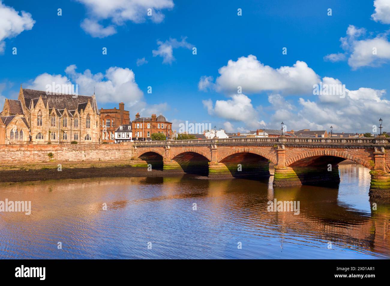Ayr, Scotland - The New Bridge, built over the River Ayr in 1878 Stock ...