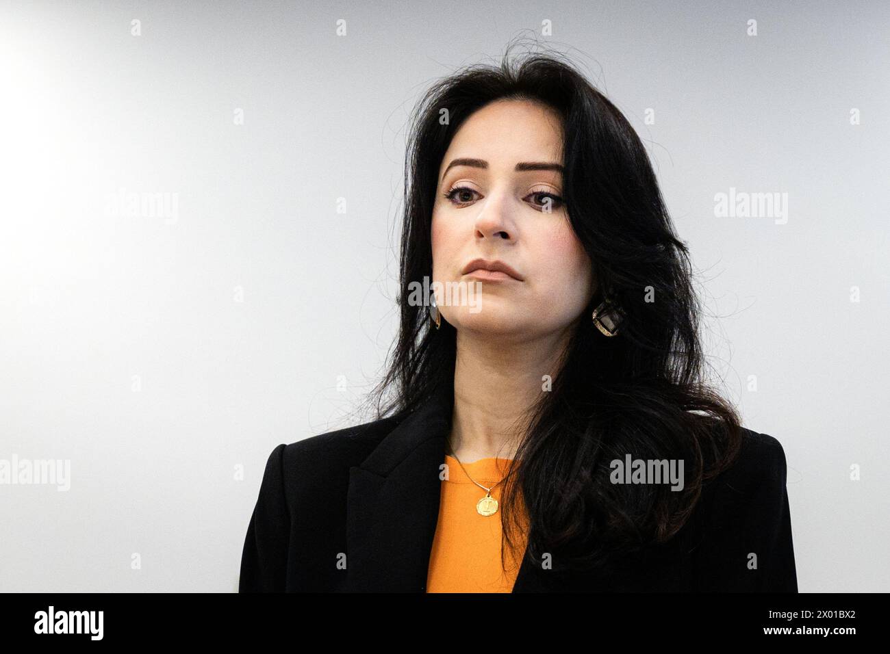 AMSTERDAM - Nadia Rashid, mother of Insiya, before the start of the ...