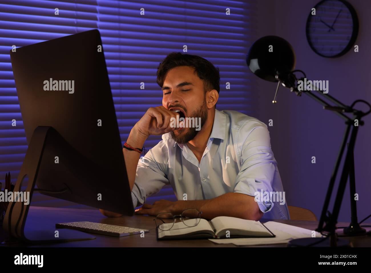 Tired overworked young guy in hi-res stock photography and images - Alamy