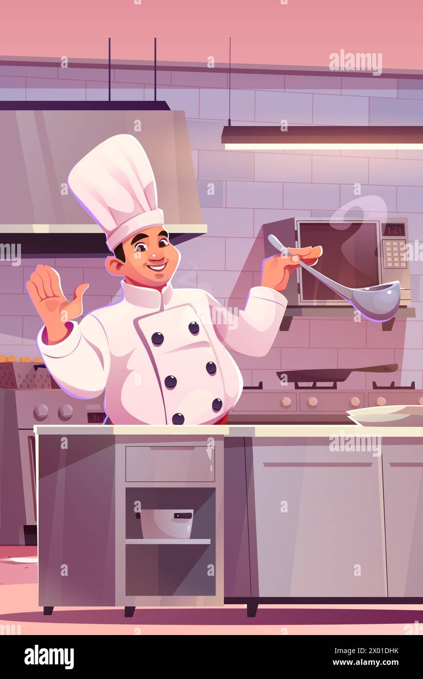 Restaurant Kitchen Vector Industrial Kitchen. Restaurant Modern