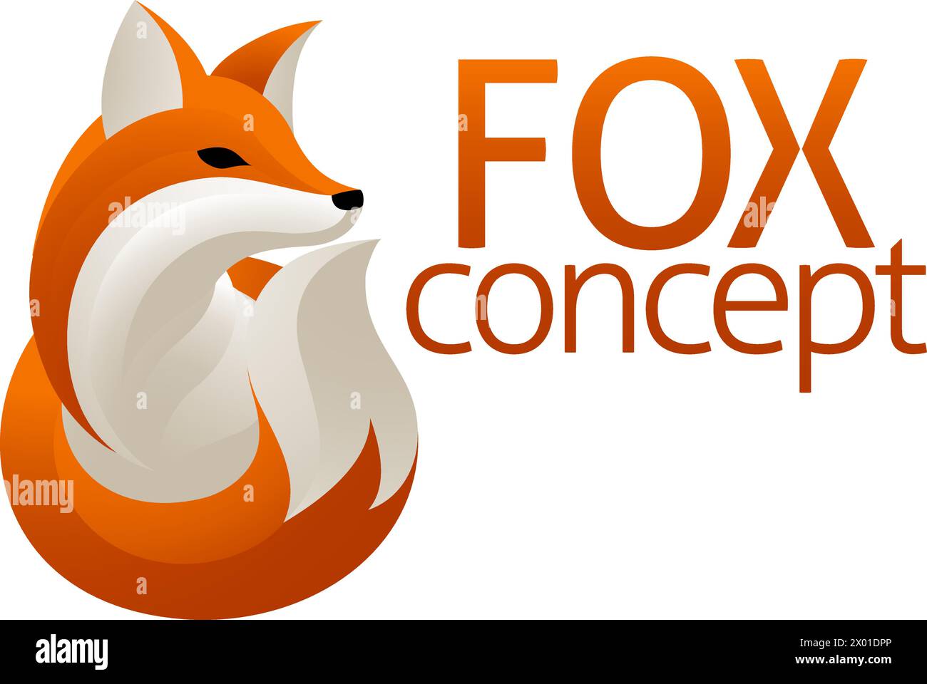 Fox Animal Design Icon Mascot Illustration Concept Stock Vector Image ...
