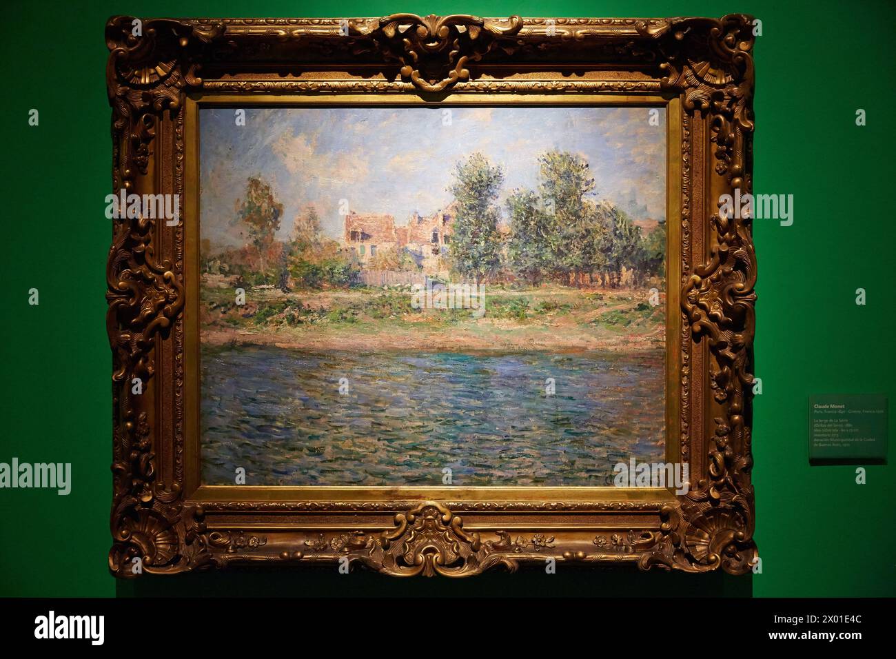La berge de La Seine. Claude Monet. Museo Nacional de Bellas Artes ...