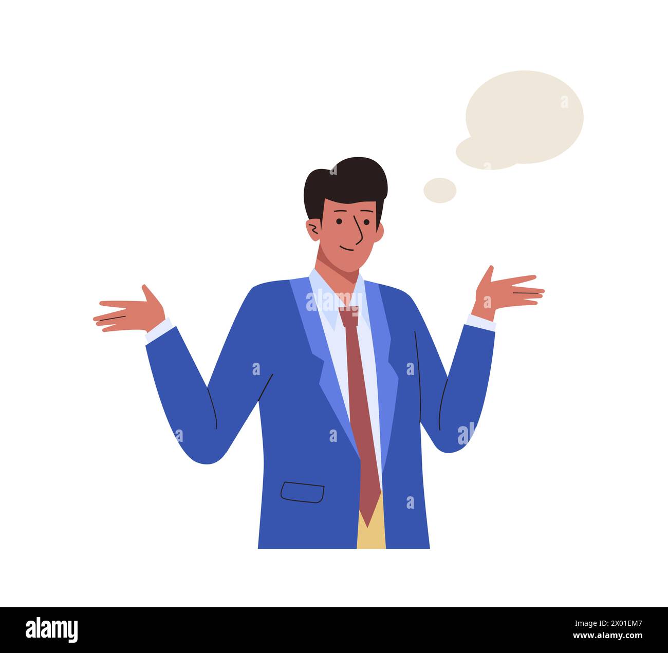 Cartoon surprised man bubble hi-res stock photography and images - Alamy