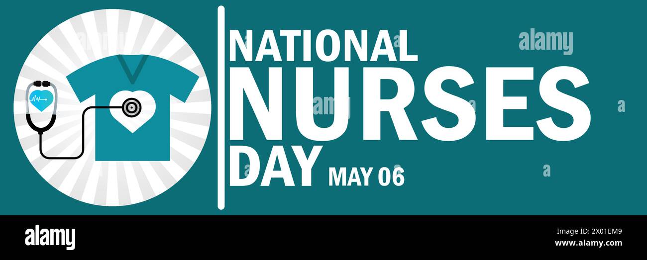 National Nurses day. May 06. Vector illustration. Suitable for greeting ...