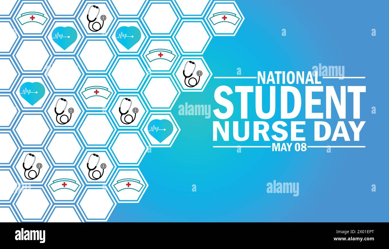 National Student Nurse Day. May 08. Vector illustration. Suitable for ...