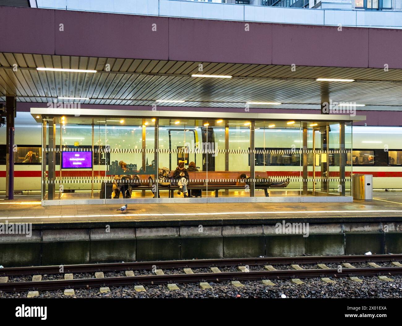 New Augsburg main railway station on Feb 19, 2024 in Augsburg, Germany ...