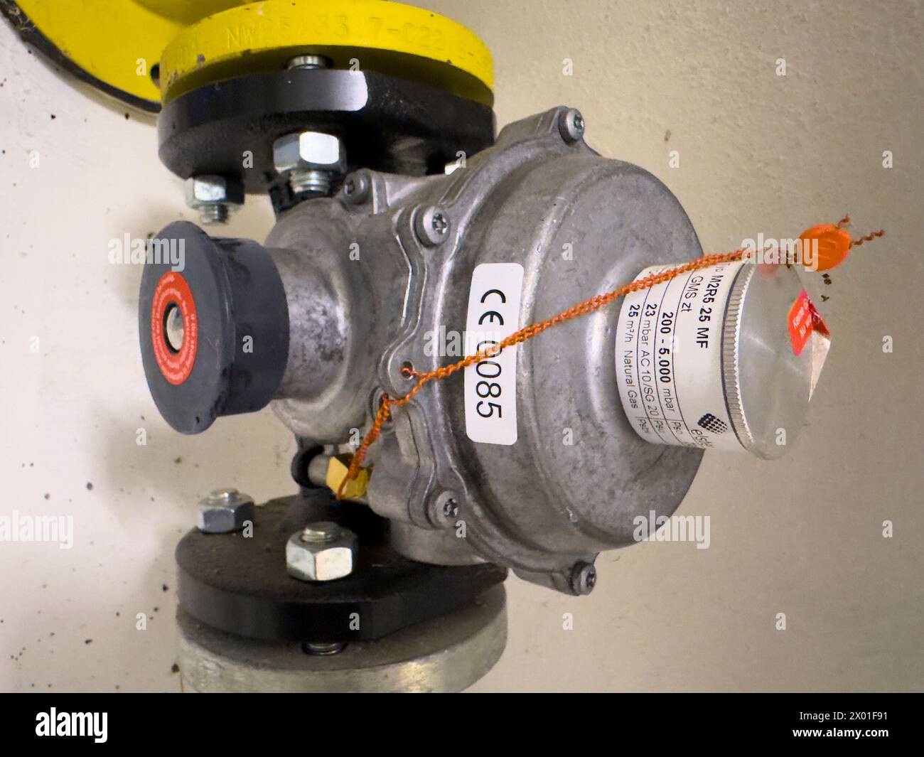 Gas connection in the basement of a residential building on Mar 3, 2024 ...